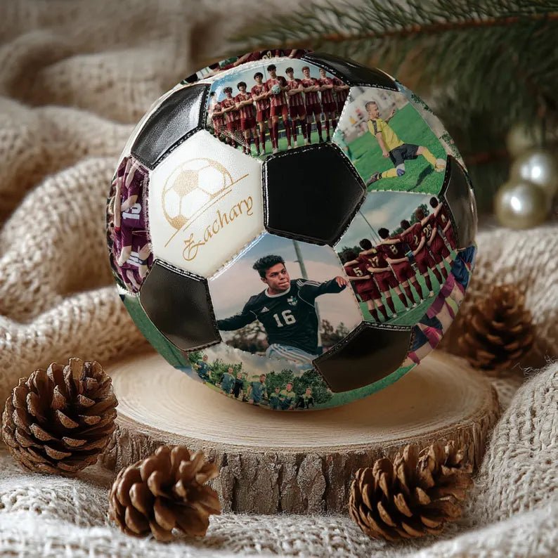 Personalized Custom Photo Soccer Ball Gift For Team, Coach, Family