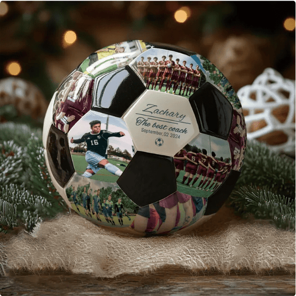 Personalized Custom Photo Soccer Ball Gift For Team, Coach, Family