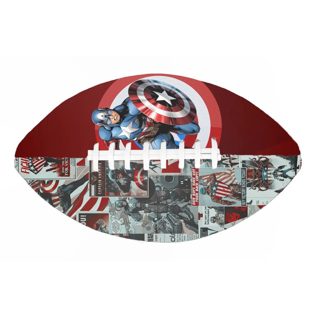 Personalized My Face Custom Captain America Photo Football Gift